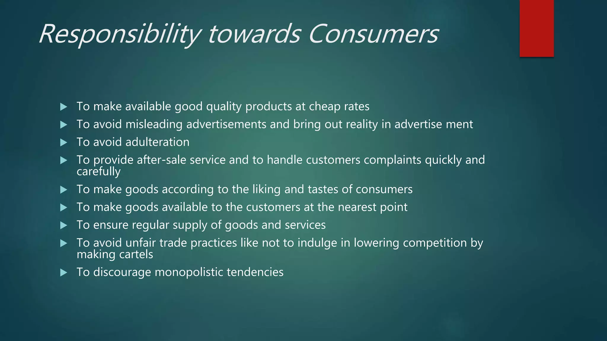 Social responsibility of business | PPTX