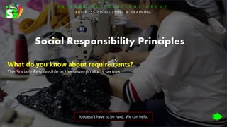 Social responsibility principles post | PPT