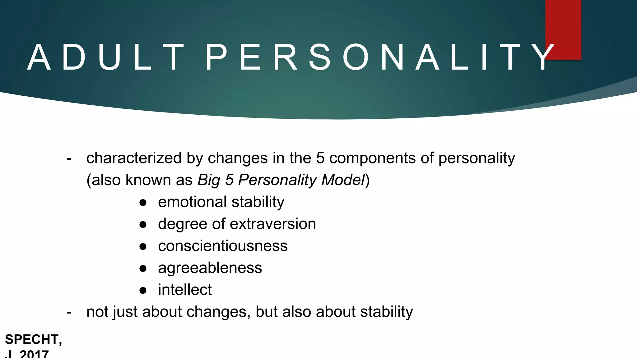 Social roles and adult personality (2) | PPTX