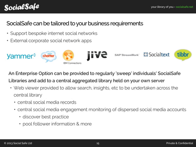 SocialSafe - what is SocialSafe? - v1 | PPT