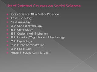 Social science | PPTX