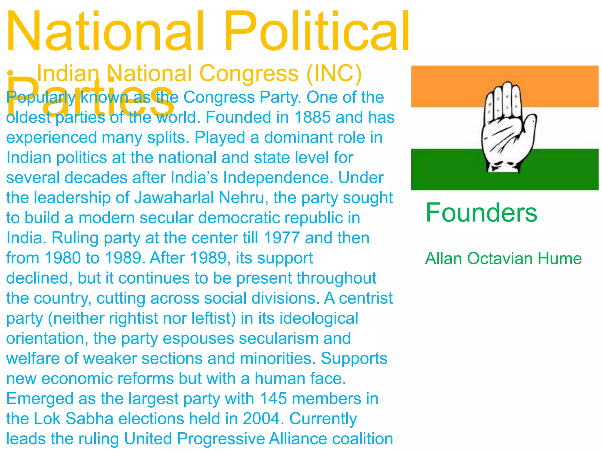 Political Party in India | PPTX
