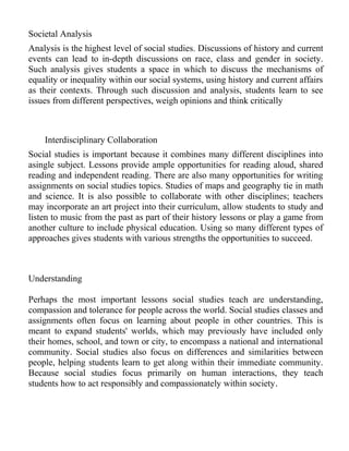 Social science | DOC | Education