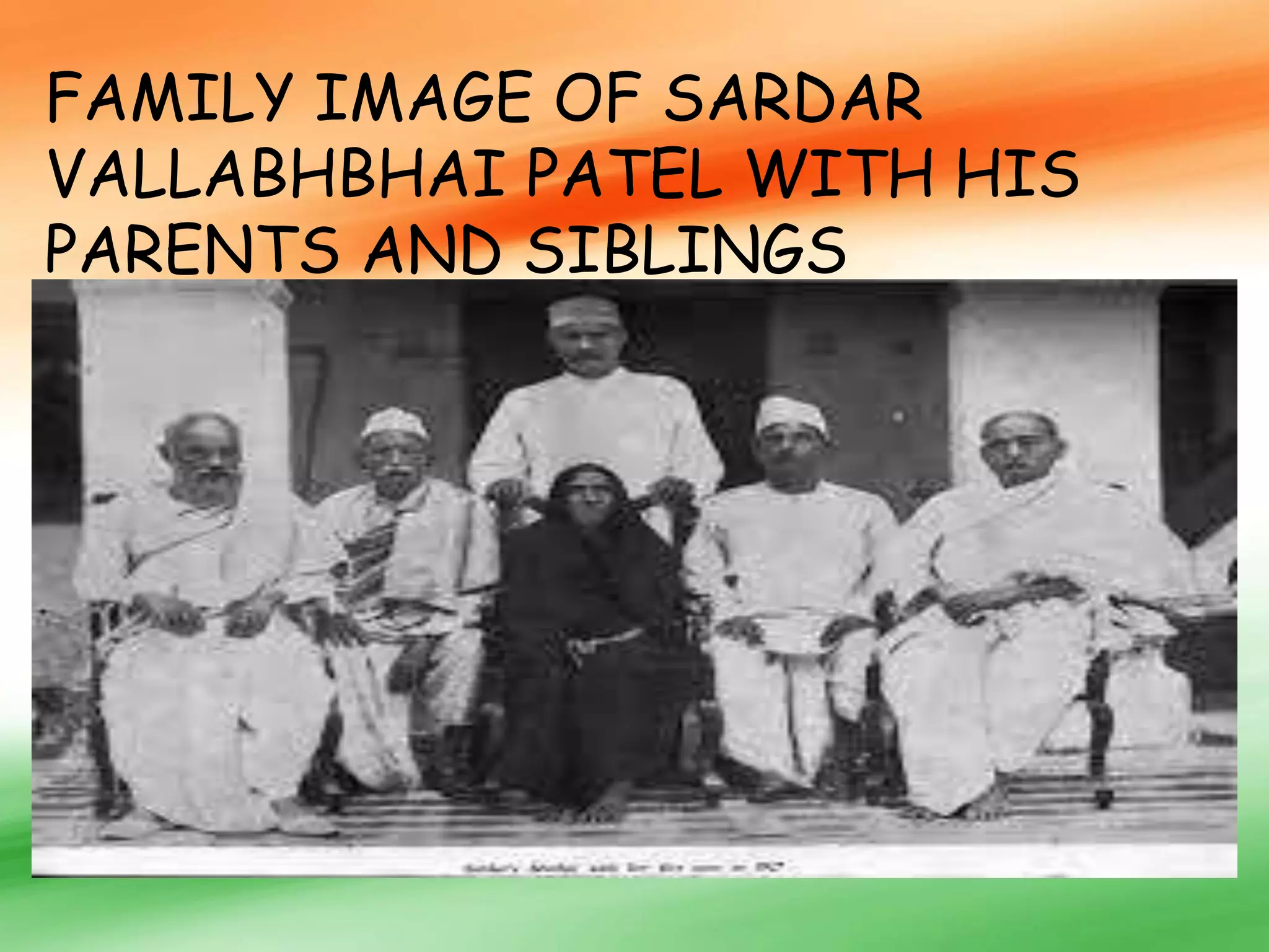 ppt on life and activities of sardar vallabh bhai patel | PPTX
