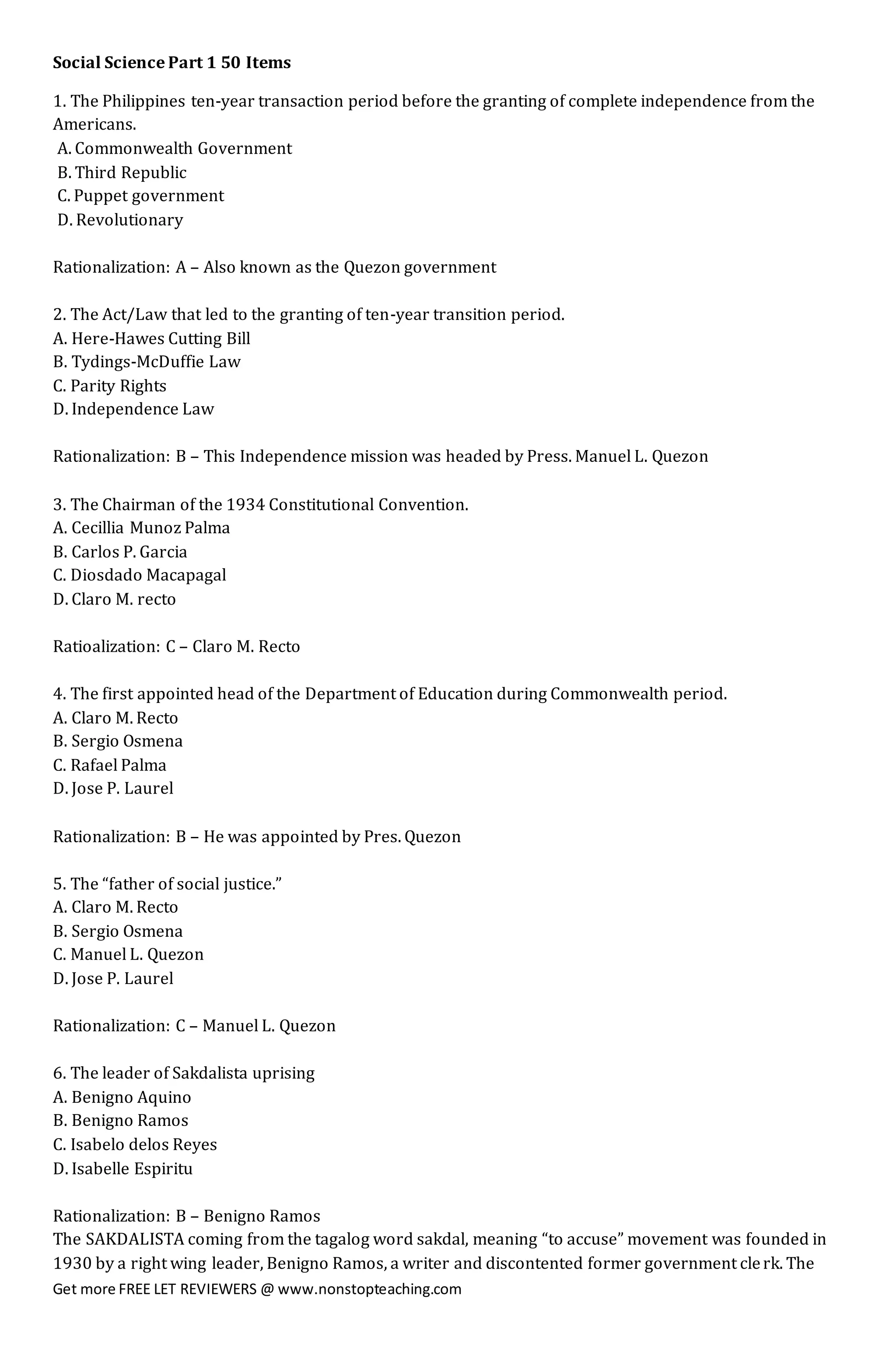 Social science 1 | DOCX | Education