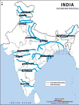 Social Science Project(Drainage system in india)(rivers Ganga, Yamuna ...