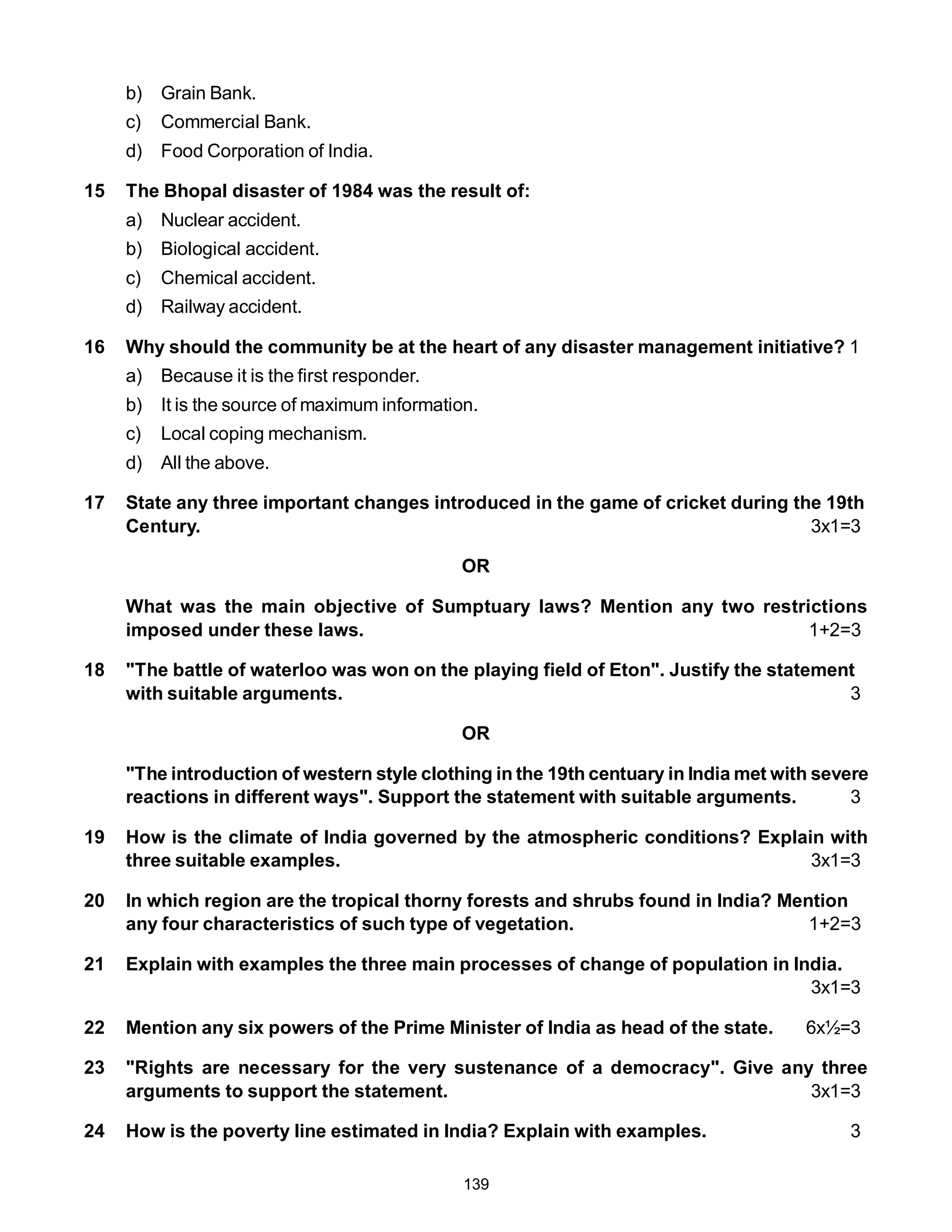 Social Science IX Summative Assessmant - ll Sample Paper | PDF