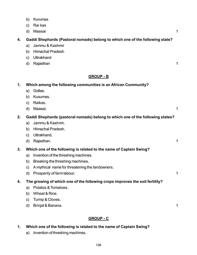Social Science IX Summative Assessmant - ll Sample Paper | PDF