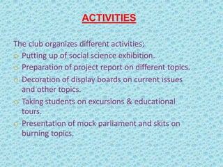 Social scienceclub | PPTX