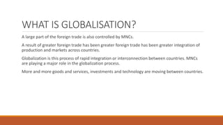 Class 10 Social Science Economics Chapter 4 Globalization and the ...