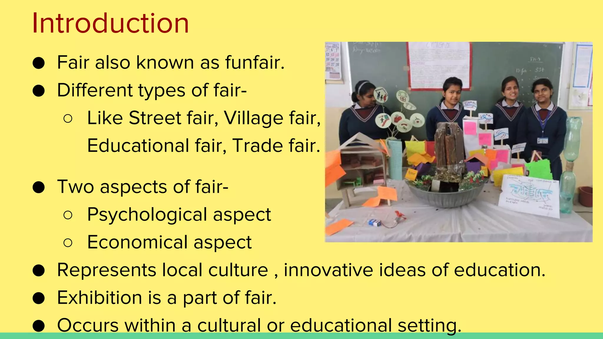 Fair and Exhibition in School (Social Science) | PPTX