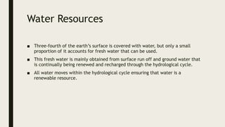 CBSE Social Science Geography Chapter 3 Class 10 Water Resources PPT | PPT