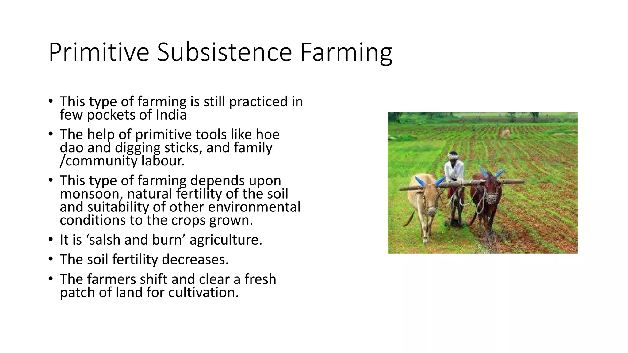 Social Science Geography Chapter 4 Class 10 Agriculture PPT | PPT
