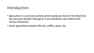 Social Science Geography Chapter 4 Class 10 Agriculture PPT | PPT