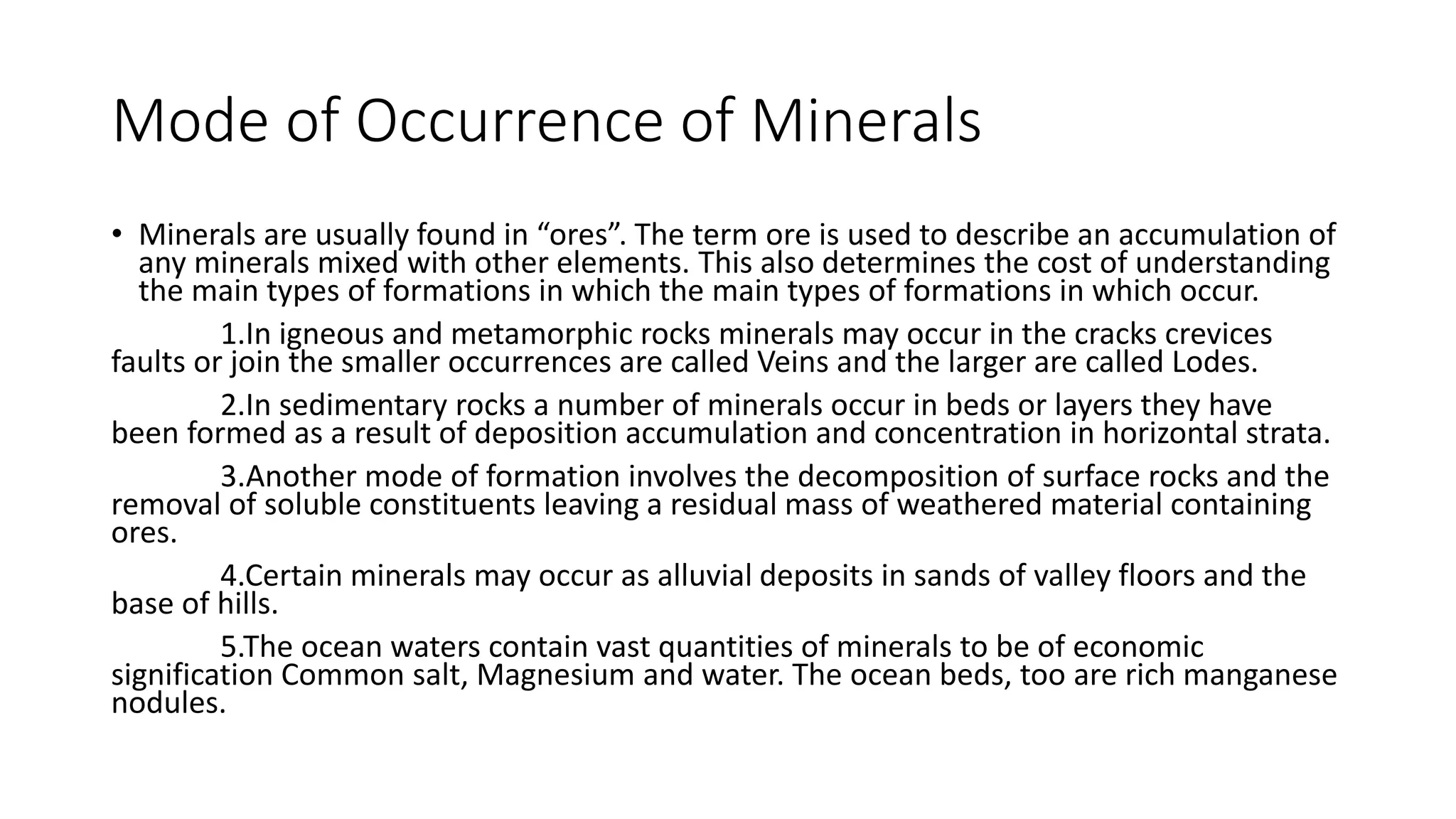 Social Science Geography Chapter 5 Class10 Minerals and Energy ...