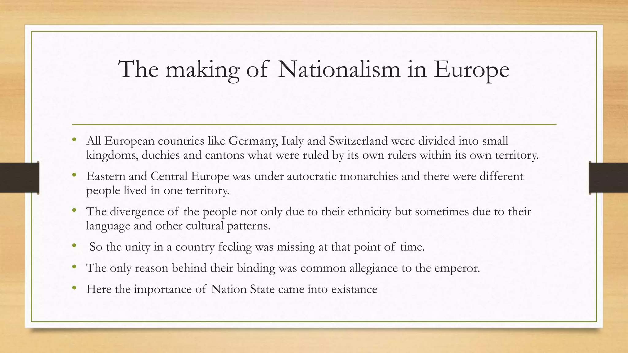 Social Science History Chap1 The Rise of Nationalism in Europe Class 10 ...