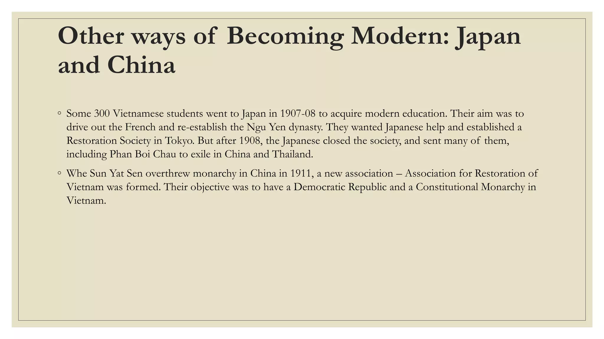 Social Science History Chapter 2 The Nationalist Movement In Indo-China ...
