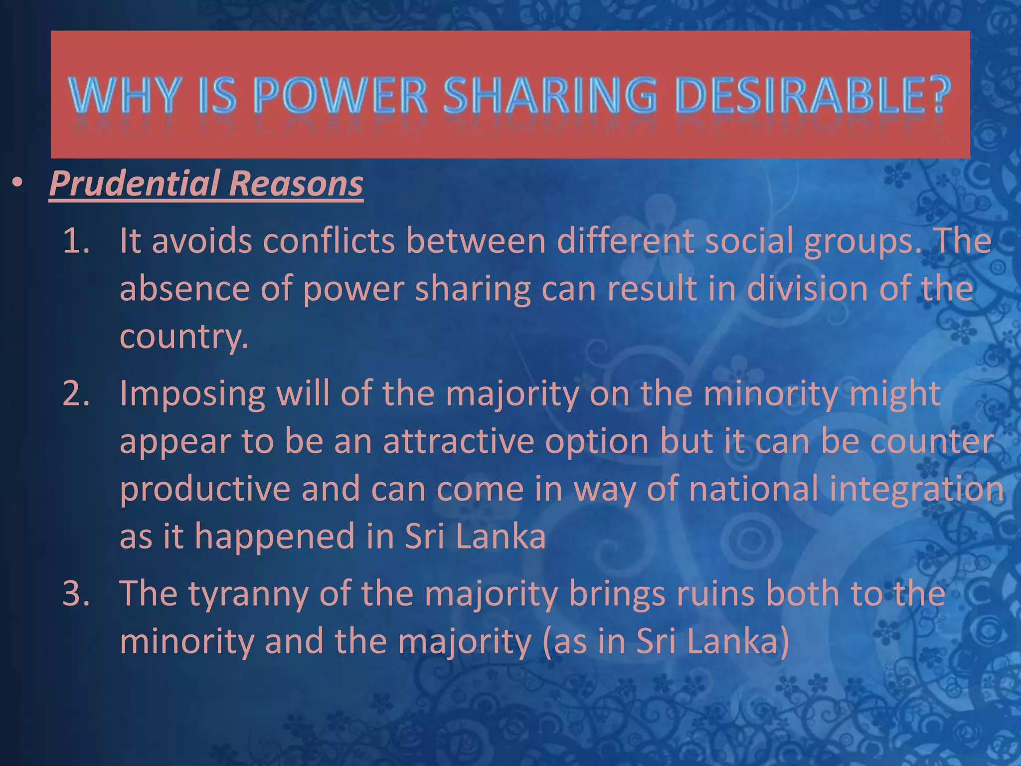 Power Sharing | PPTX