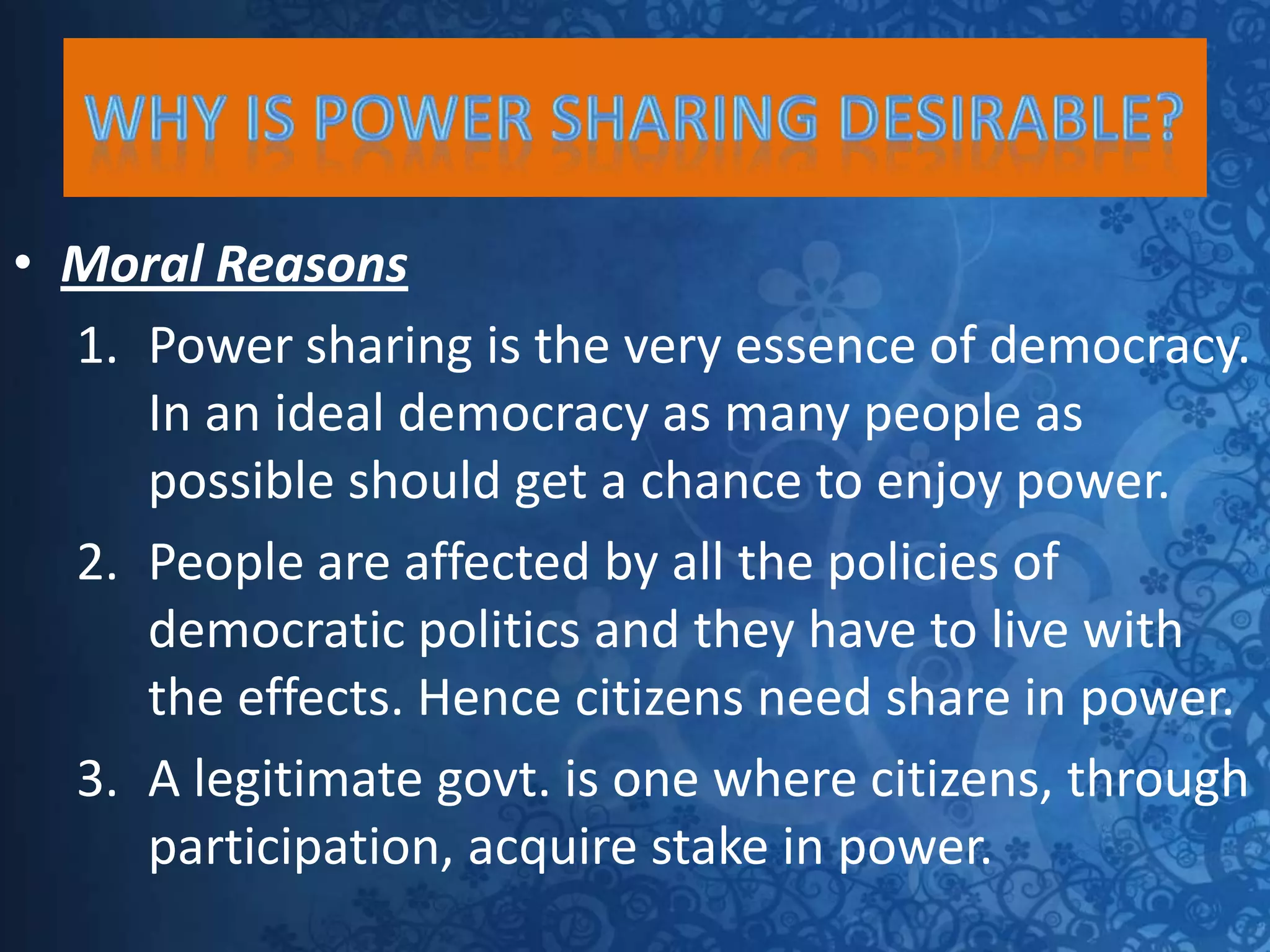 Power Sharing | PPTX
