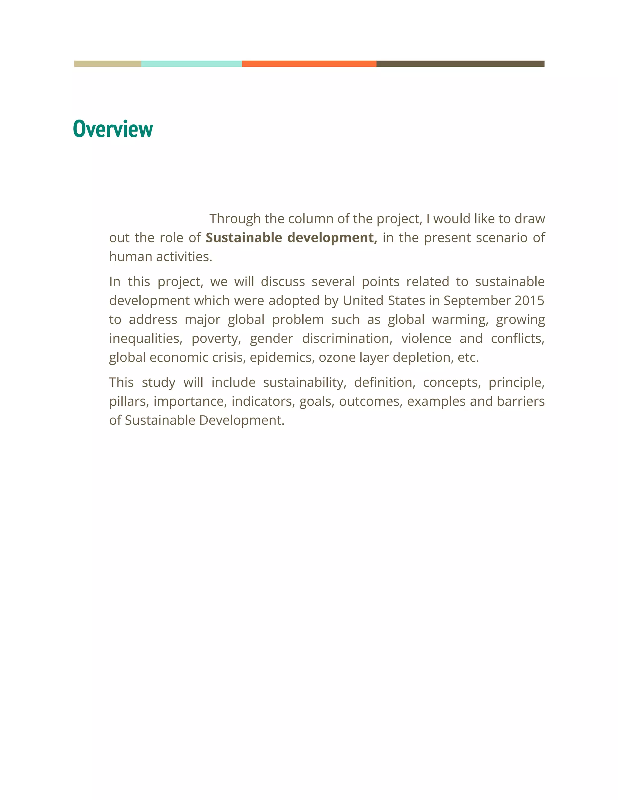 Sustainable Development | PDF