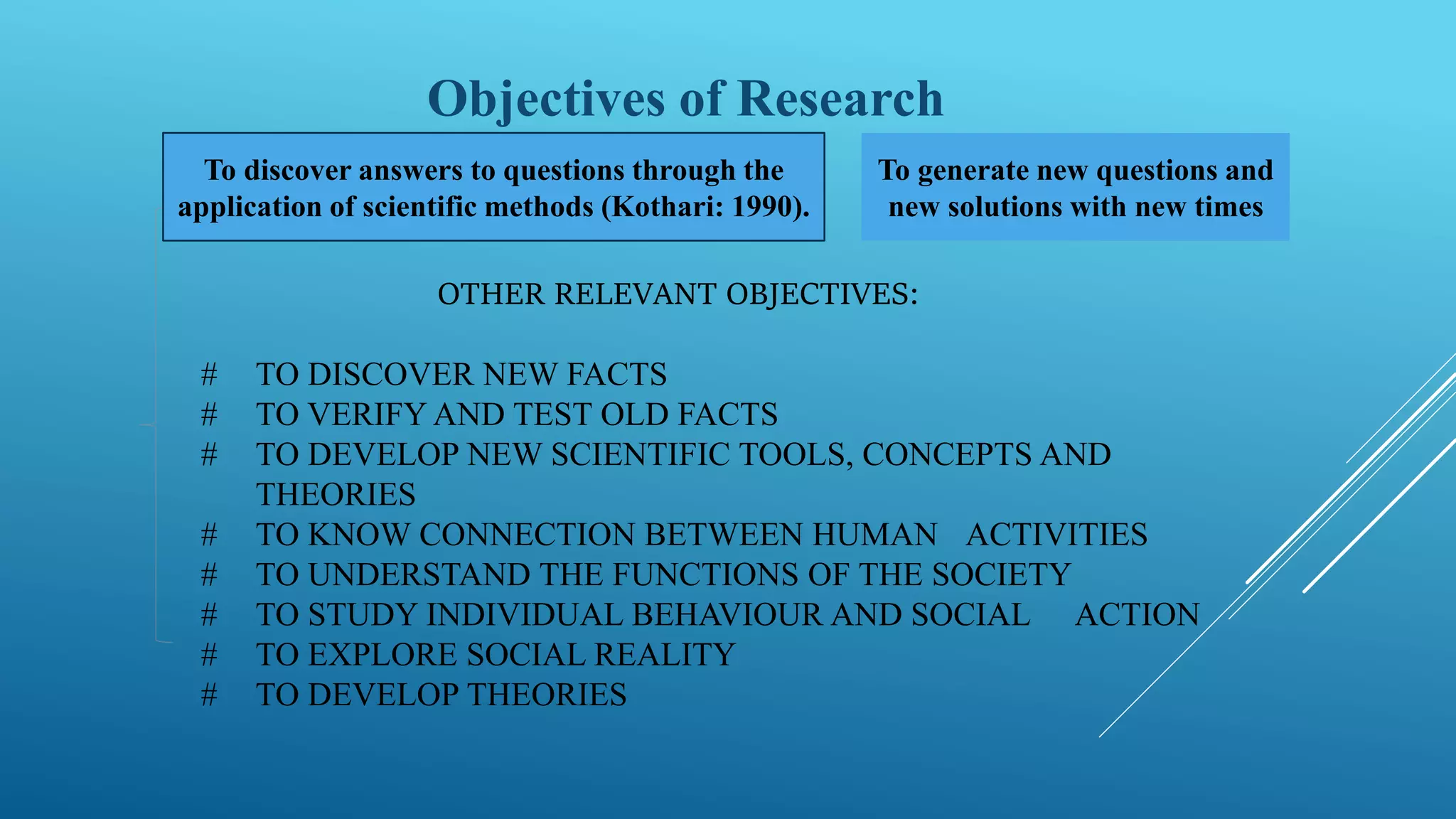 Understanding the Concept of Social science research | PPTX