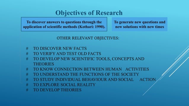 Understanding the Concept of Social science research | PPTX
