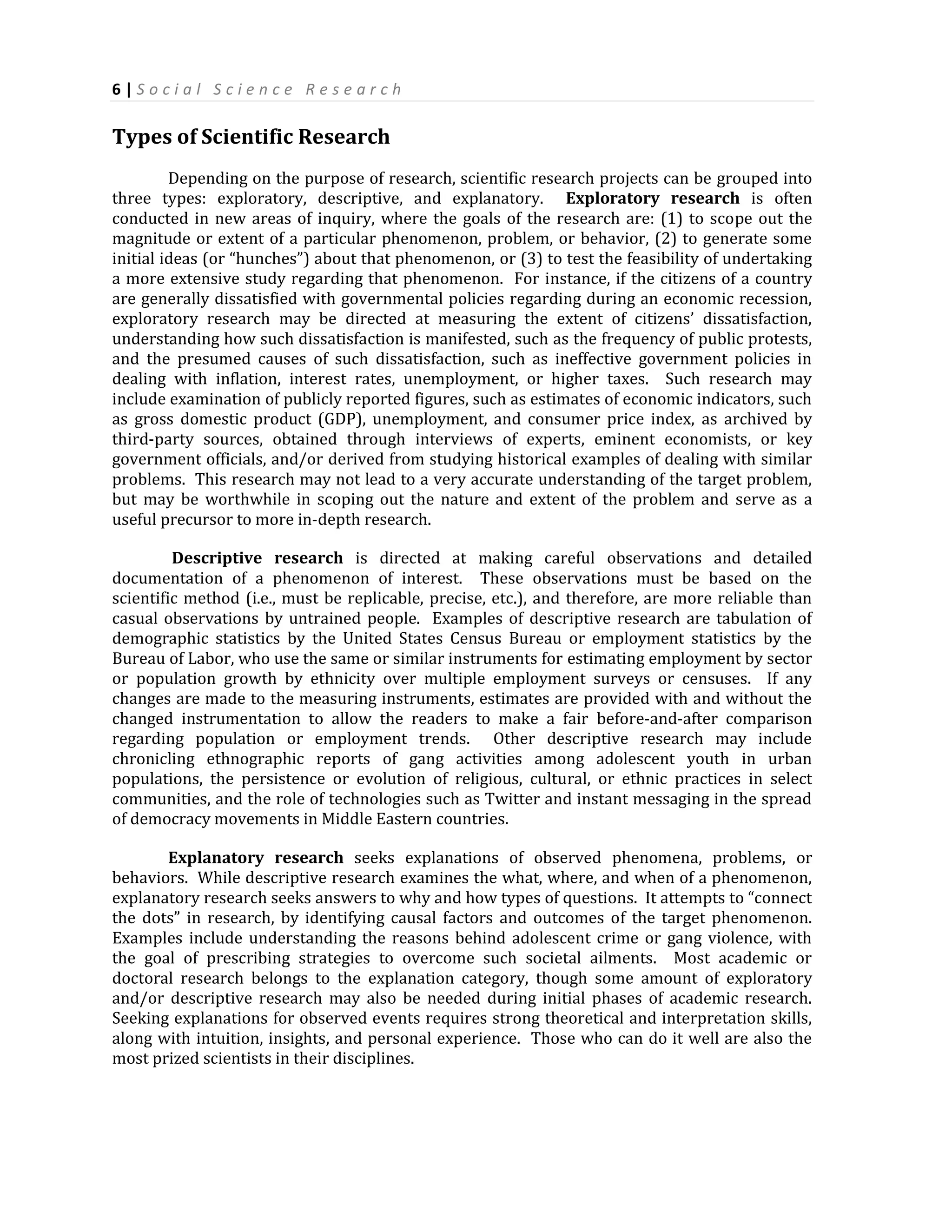 Social science research: Principles, Methods, and Practices | PDF