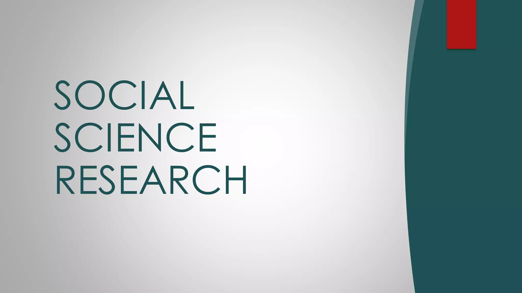 Social science research | PDF