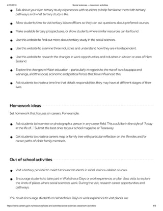 Here’s how you can make social sciences classroom activities | PDF