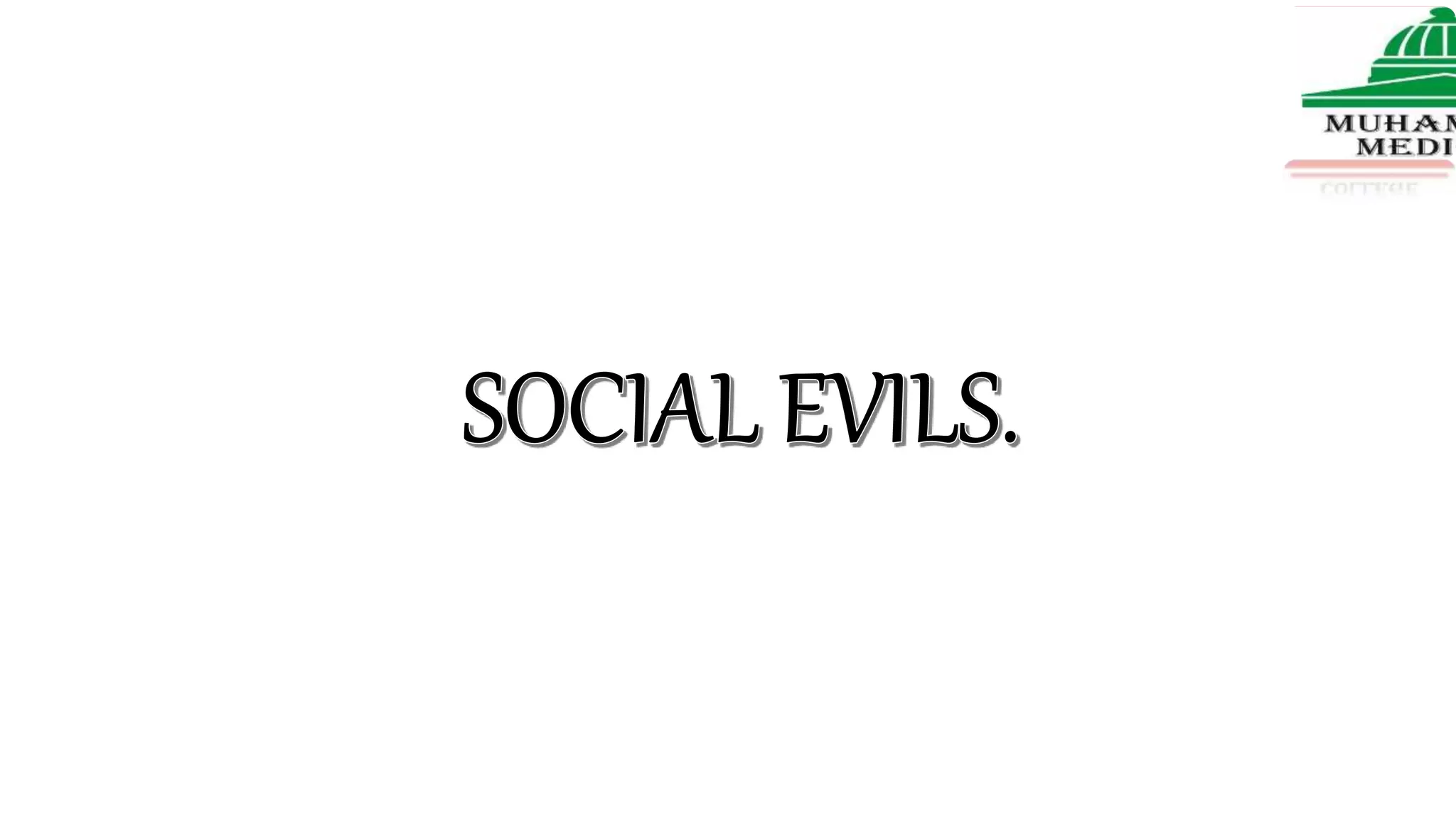 Social sciences,Types of families and Social Evils | PPTX