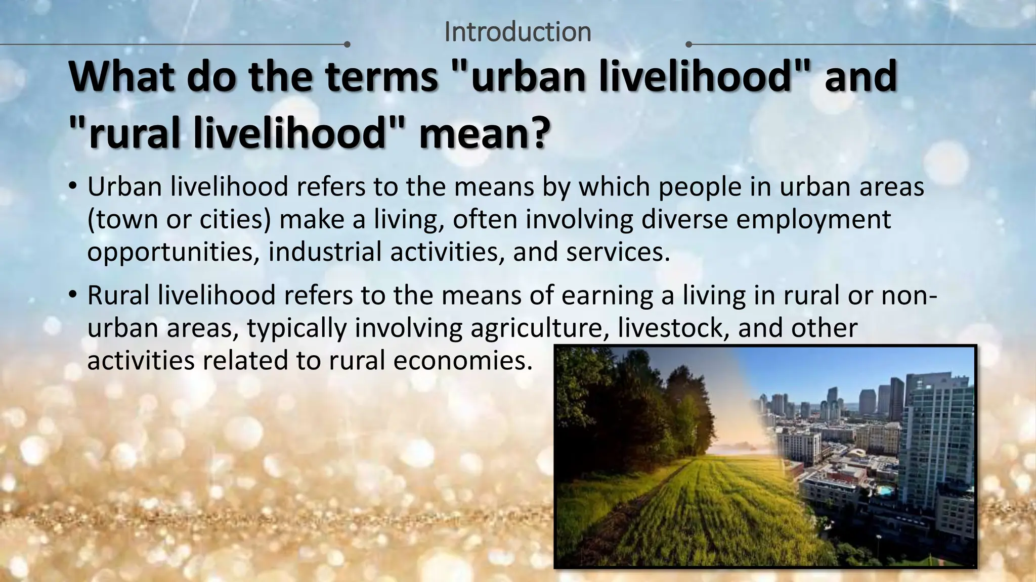 Urban VS Rural livelihood.pptx