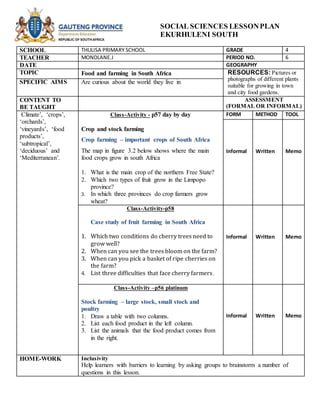 Social sciences lesson plan (autosaved) | DOCX
