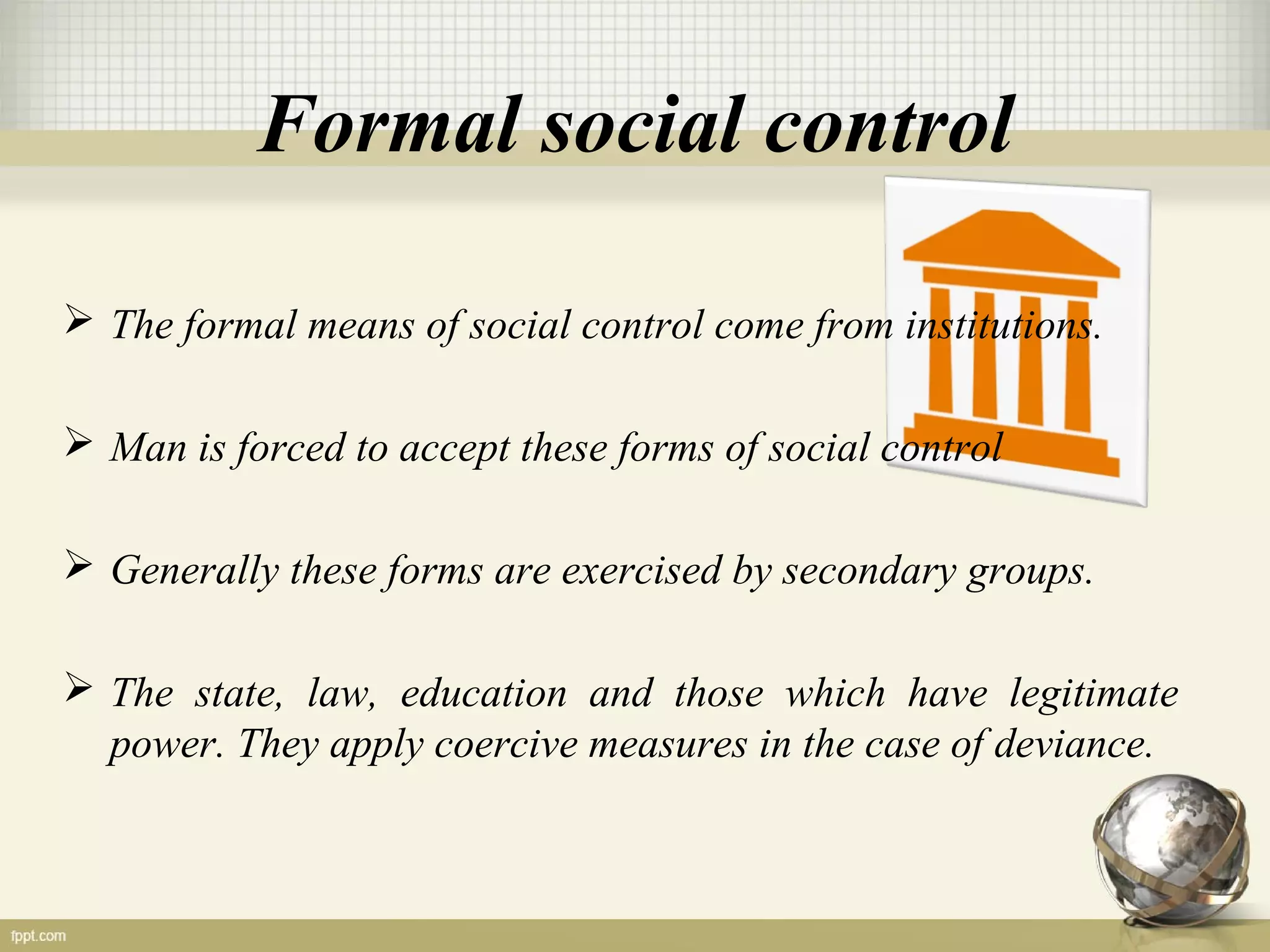 Social control And Agencies of social control | PPT