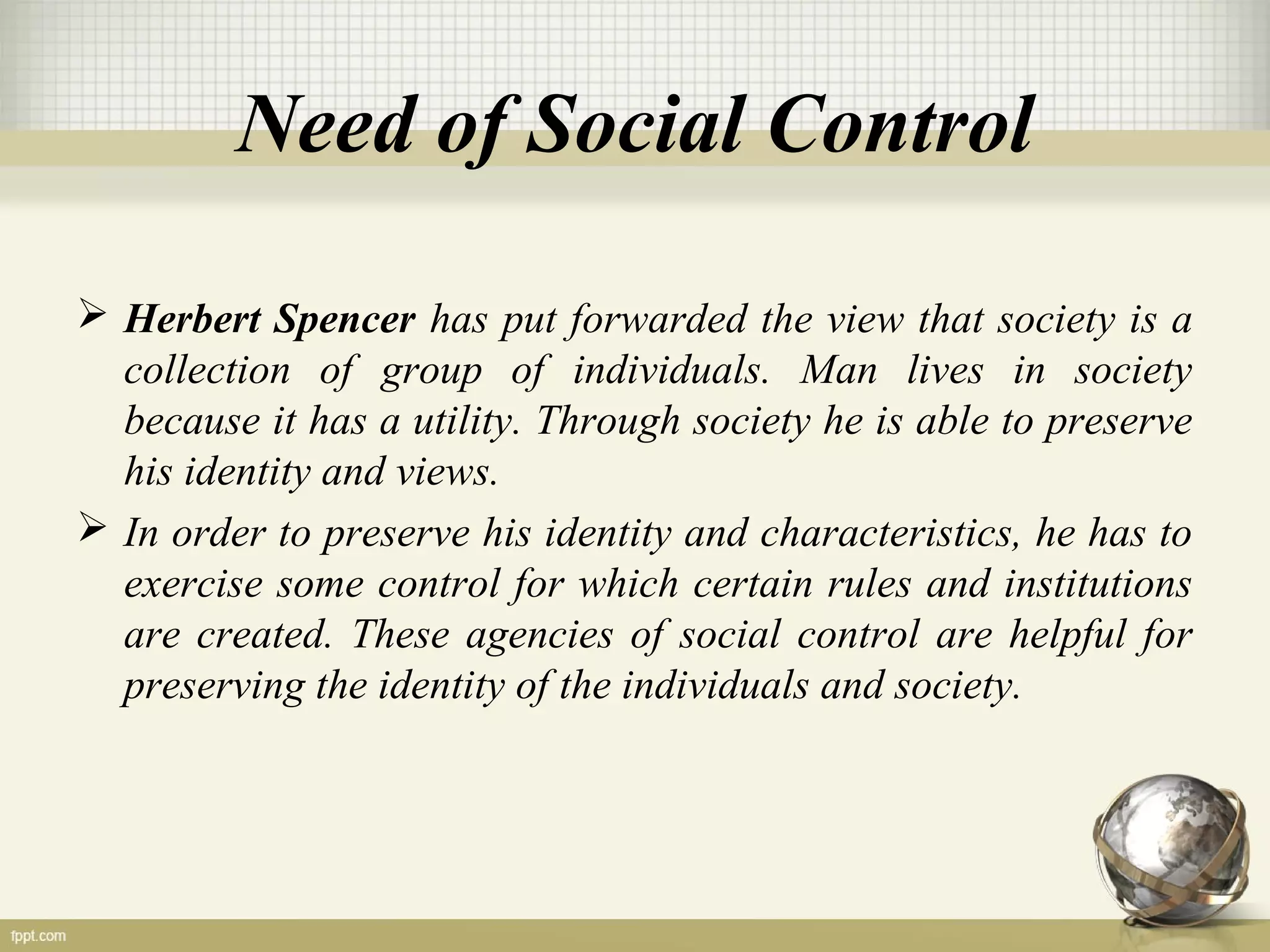 Social control And Agencies of social control | PPT