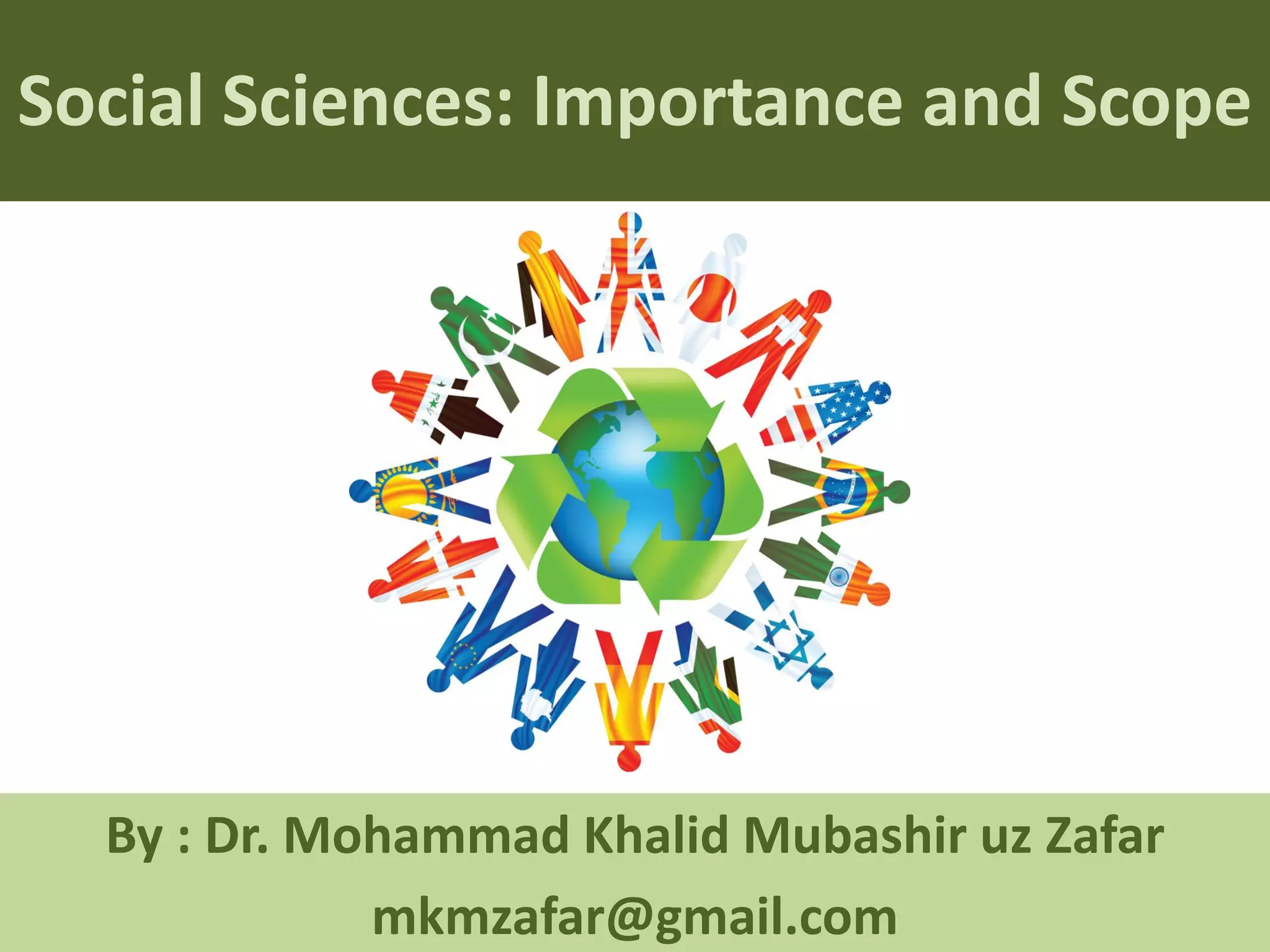 Social sciences scope and importance | PDF