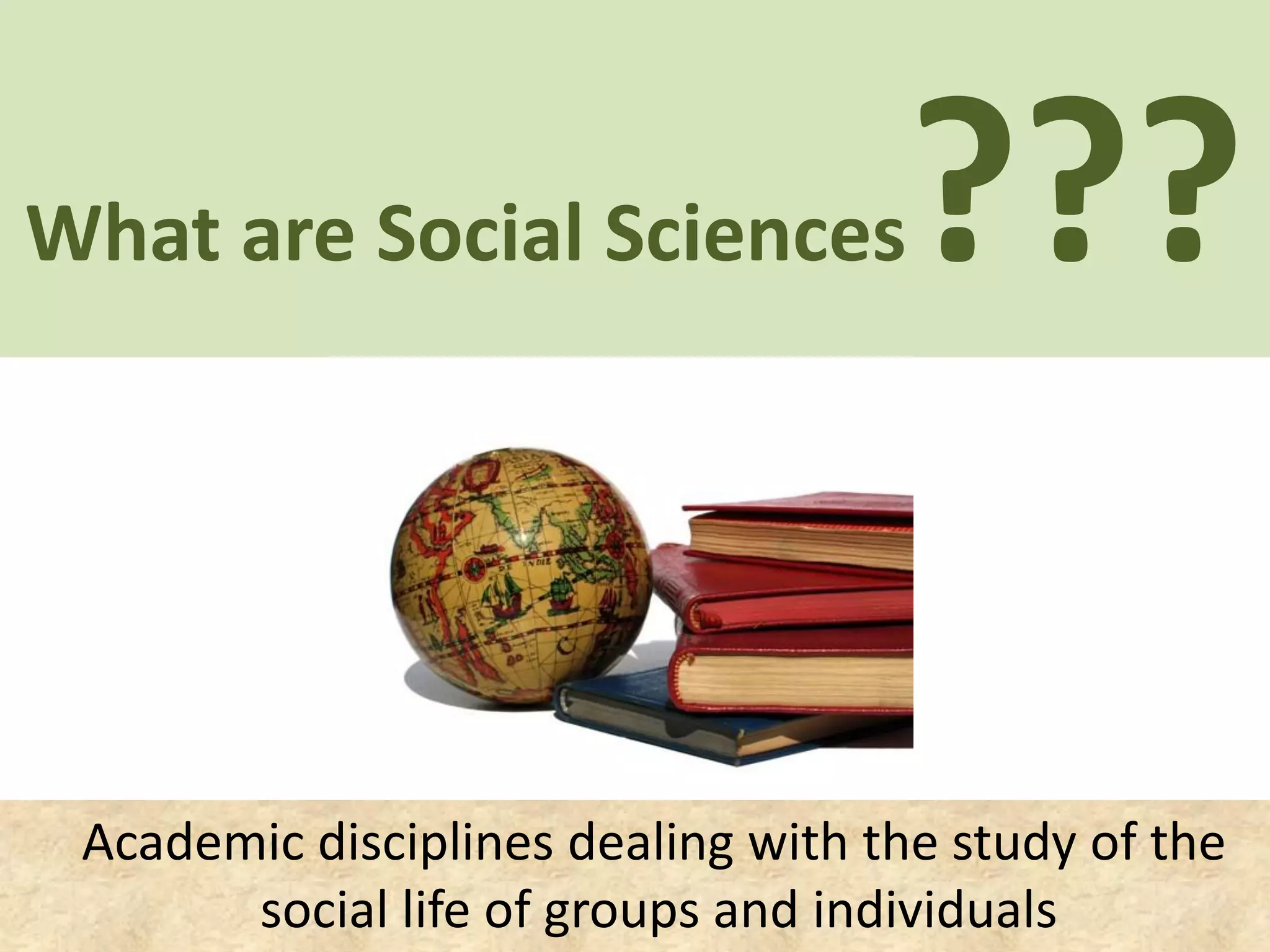 Social sciences scope and importance | PDF
