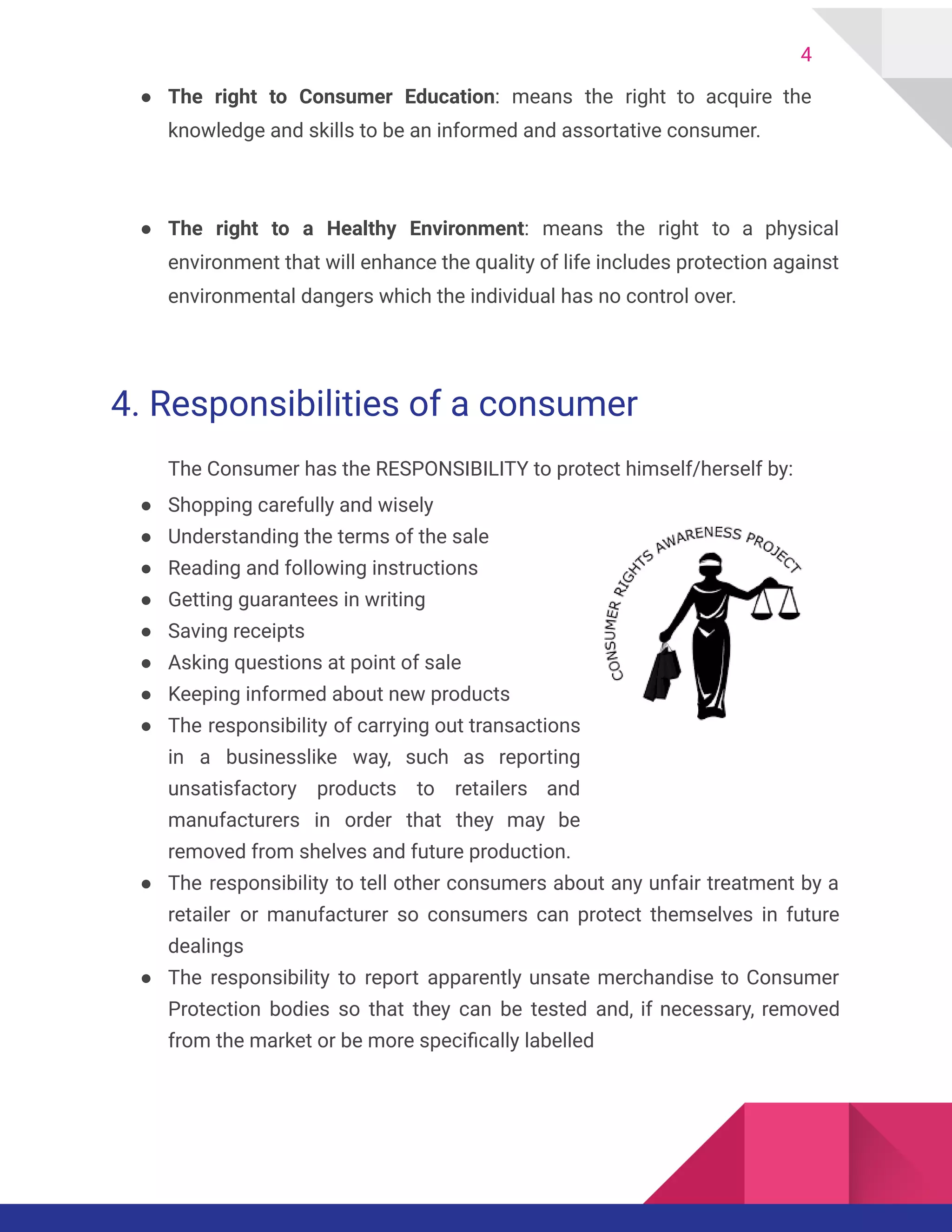 Consumer Awareness | PDF