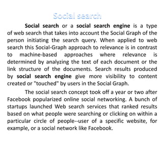 Social search | PPTX
