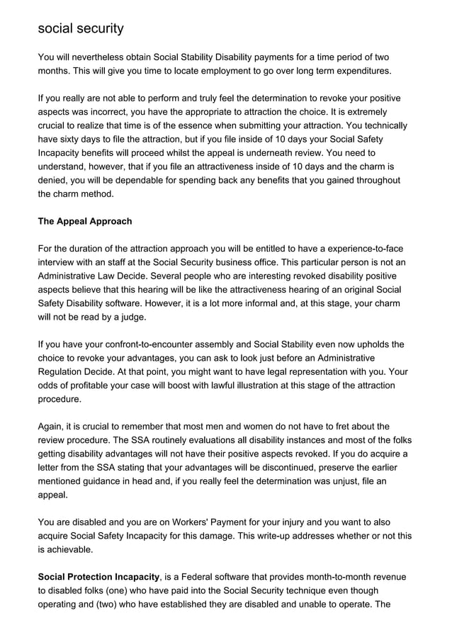 Social Security Pdf