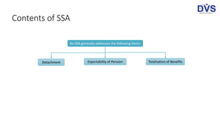 Social Security Agreements (SSA) | PPT