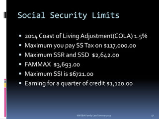 Social security and family law | PPTX