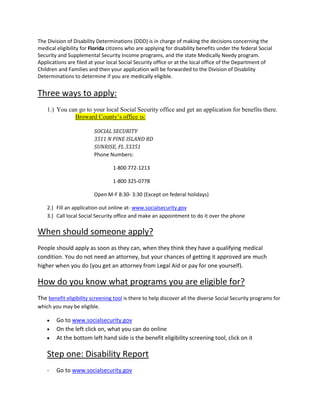 Social Security Disability | DOCX