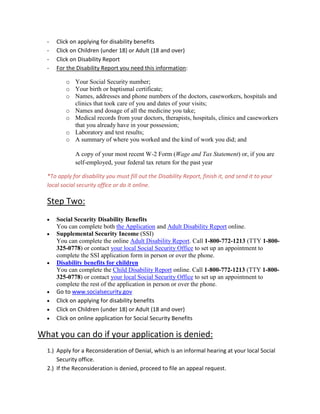 Social Security Disability | DOCX