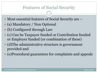 Social security in india and need of new policy | PPTX