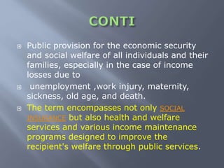 Social Security in Pakistan 2018 | PPTX