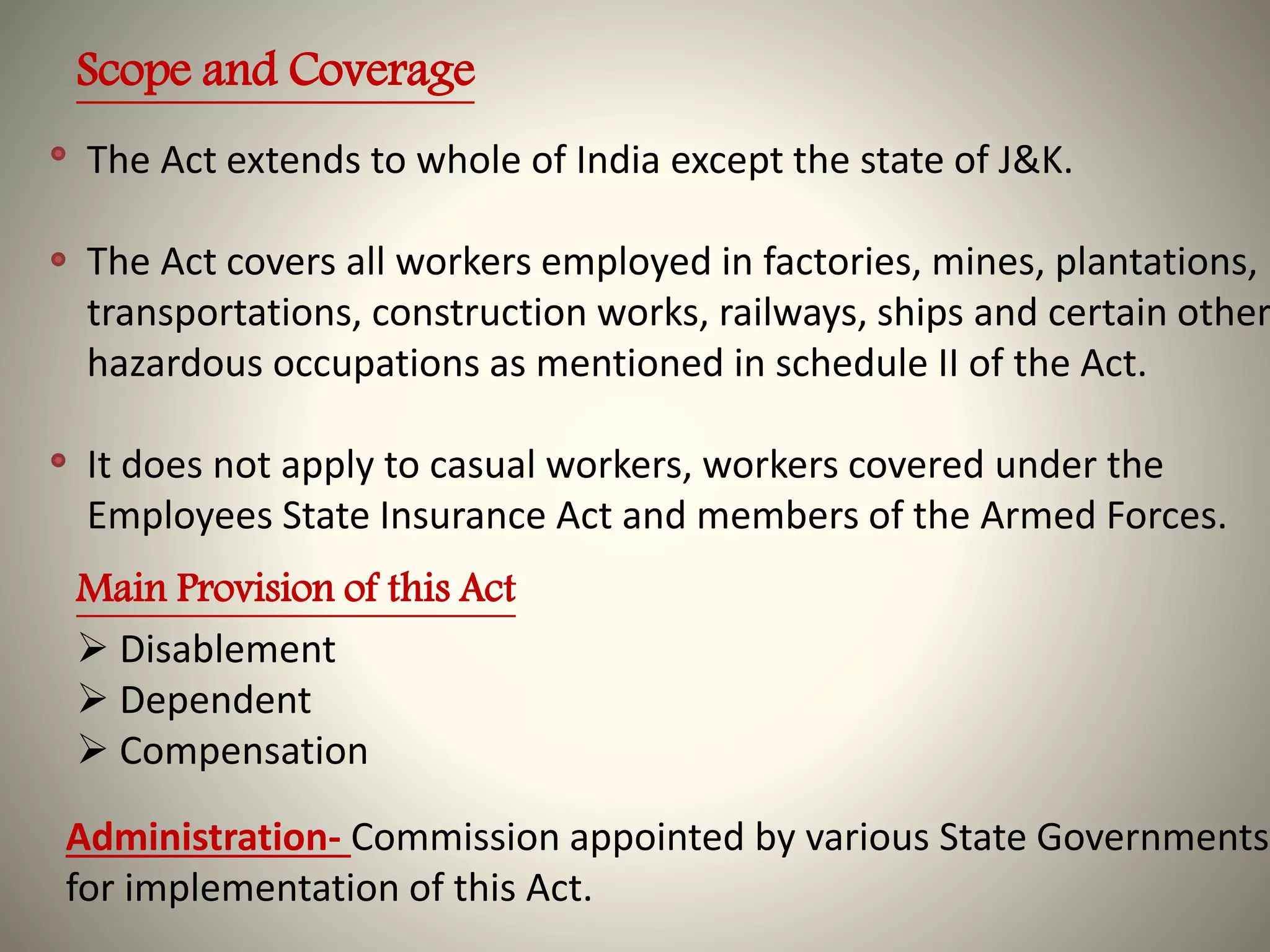 Social security legislations ppt | PPTX