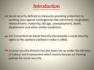 Social security legislations ppt | PPTX