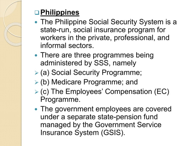 Social security (part 1) | PPTX | Government Support and Welfare ...