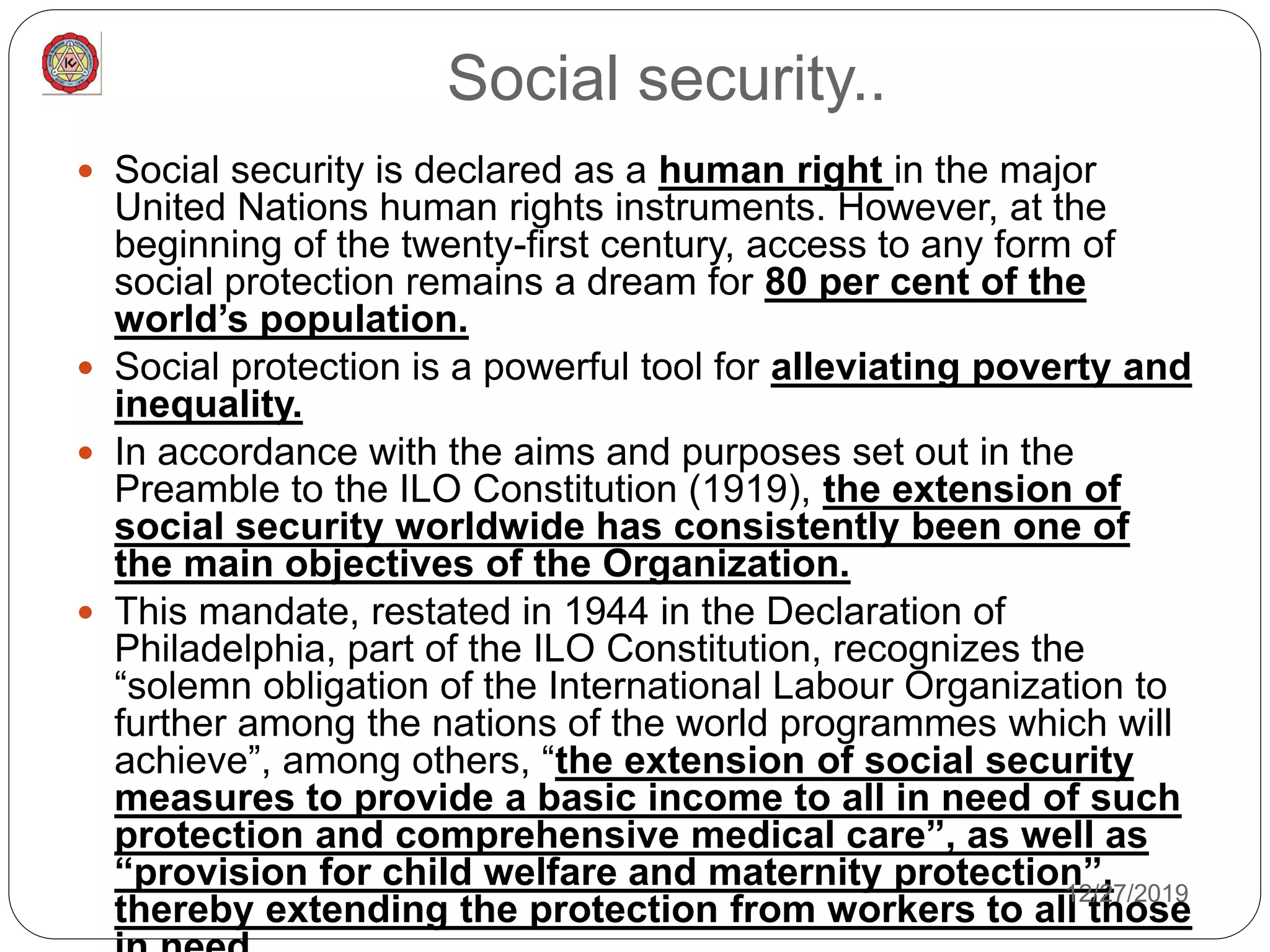 Social Security And Labour Law Pptx
