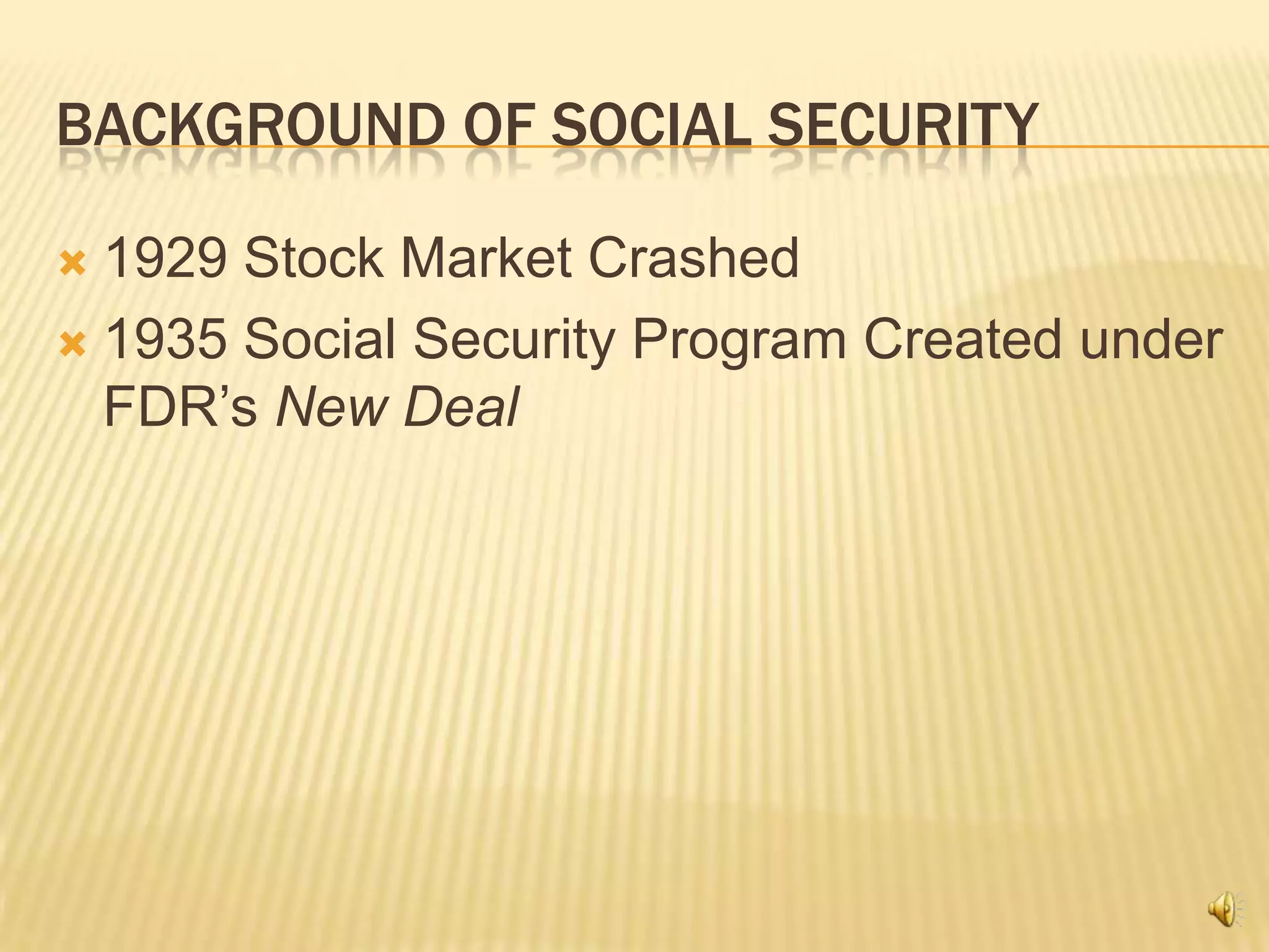 Social security presentation | PPT